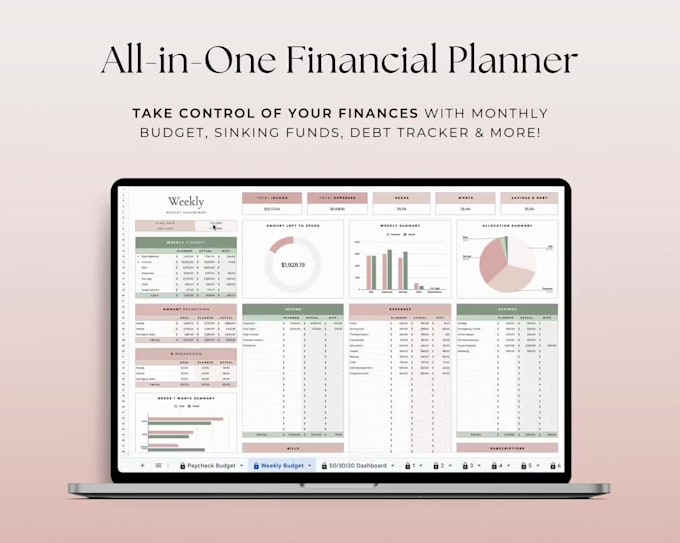 Design excel google spreadsheet dashboard for adhd travel finance ...