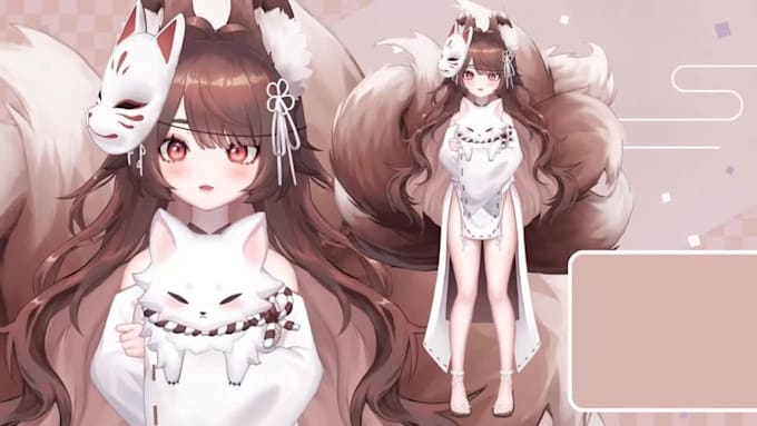 Draw live2d vtuber model, pfp character 2dvtuer rigging,2dvtuber design ...