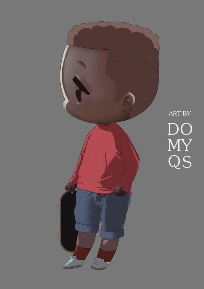 Draw a cute chibi anime character, icon, profile picture by Domyqs | Fiverr