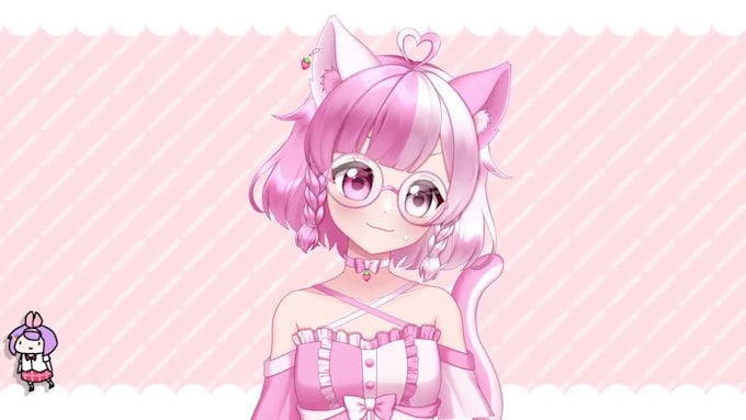 Draw and rig 2d vtuber, vtuber model, live2d, facerig gaming,, with ...