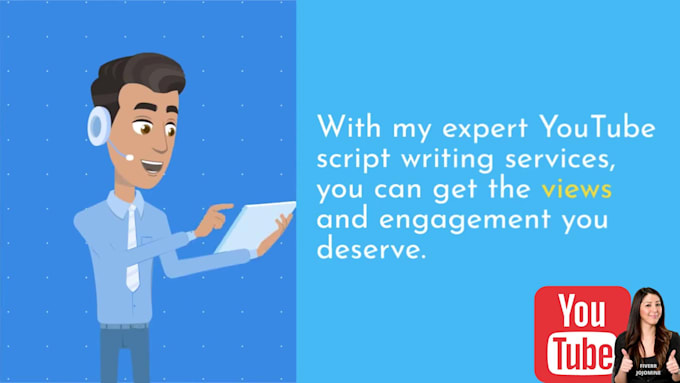 Write a youtube script that keeps your audience hooked by Jojomine | Fiverr