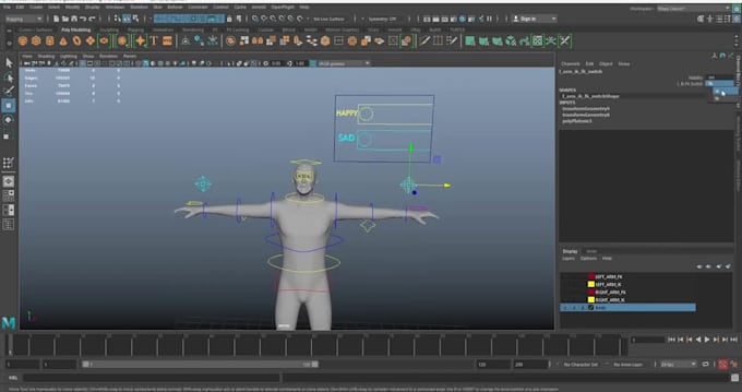 Advance 3d character rig, joint rig, rig3d, dynamic rig, control rig ...