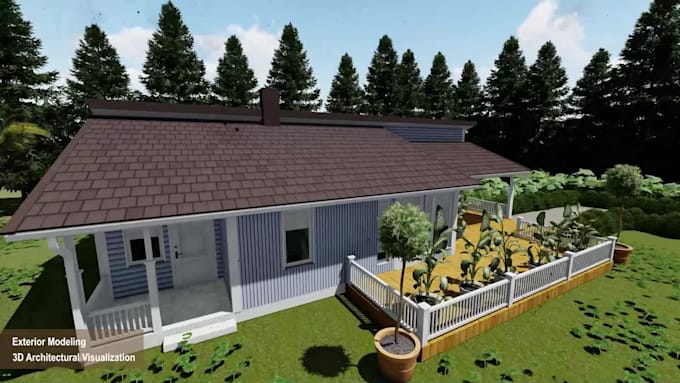 Do 3d exterior modeling with photorealistic rendering by Nabeelahmed3d | Fiverr