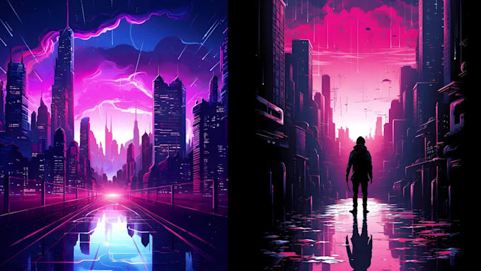 Create stunning synthwave ai art for your youtube channel by ...