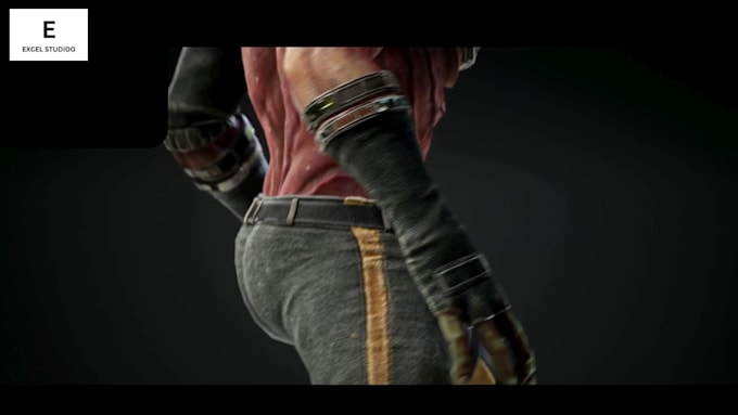 Do a 3d game character animation, design game levels for unity and unreal engine by Excel ...