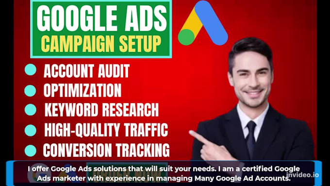 Setup, manage and optimize your google adwords ppc ads campaigns by Tania6039 | Fiverr