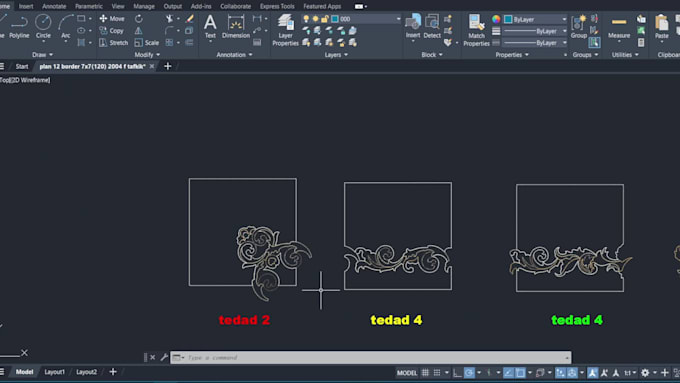 Quick autocad marble pattern designs for waterjet and cnc by Pedramaj ...
