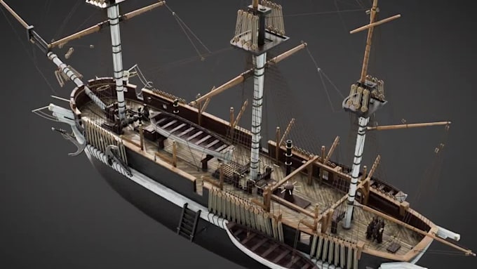 Do a quality 3d boat animation, realistic 3d ship design, and yacht ...