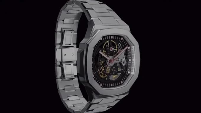 Create 3d watch animation video, 3d watch design by Majovik_studio | Fiverr