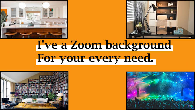 Design a personalized high quality custom zoom virtual background by ...
