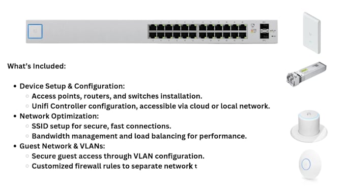 Setup your ubiquiti , unifi wireless network by Webiosa_masters | Fiverr