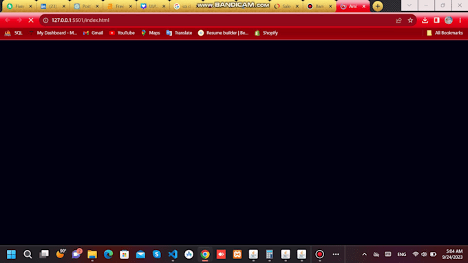 Create eye catching html css javasscript front end designs of website ...