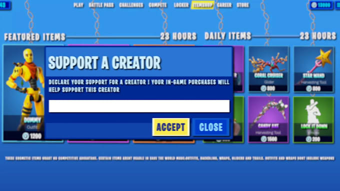 Create the best fortnite support creator code animation by Noahfnr | Fiverr