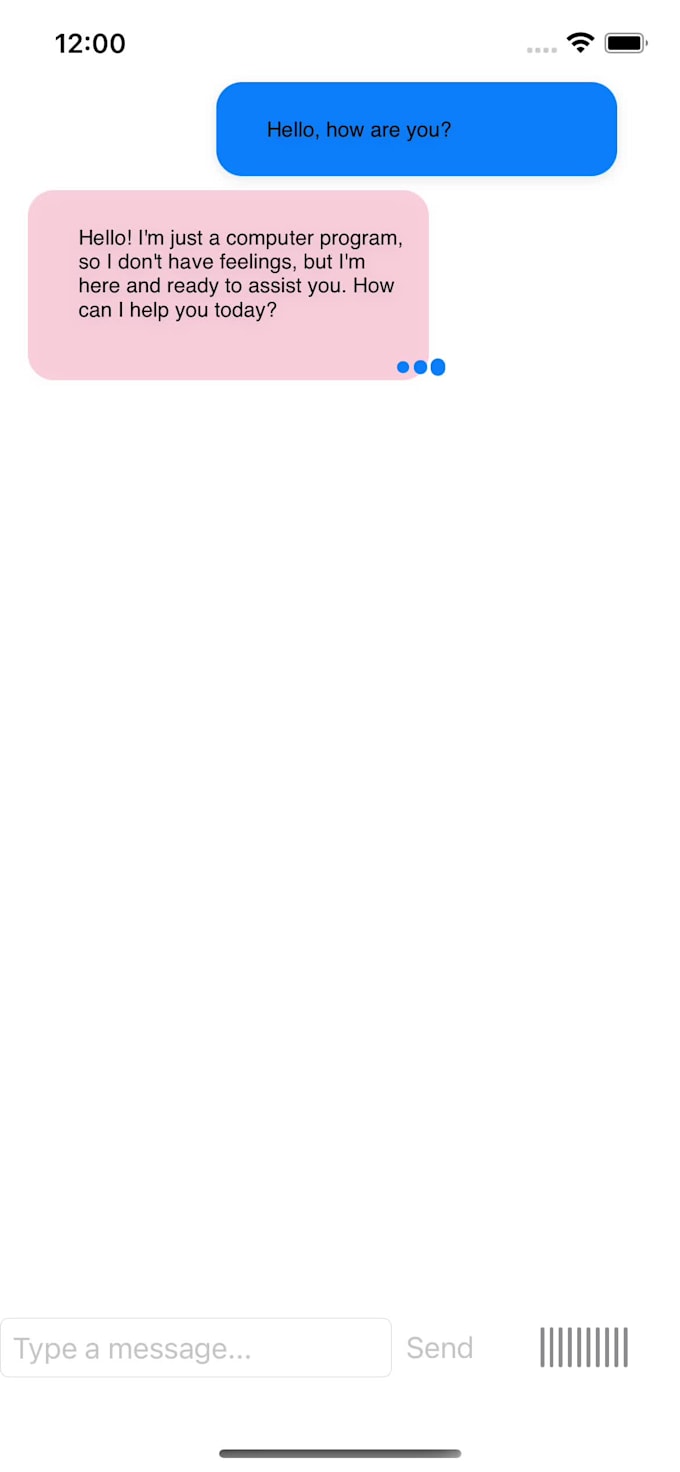 Deliver an ios ai chatbot application using openai tts and whisper ...