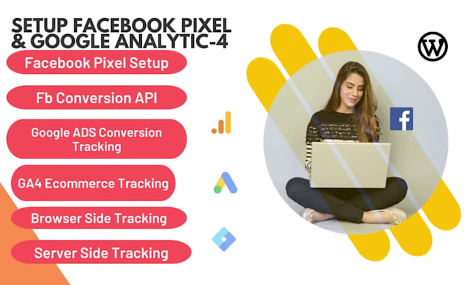 Setup facebook pixel and custom conversion tracking by Sadiaholy | Fiverr