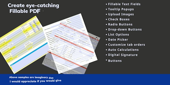 Create eye catching fillable pdf form by Bimantalukdar | Fiverr