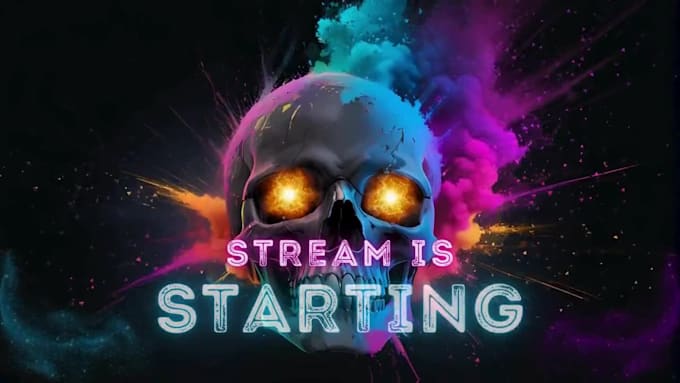Design animated twitch overlay, custom stream overlay, logo, emotes ...