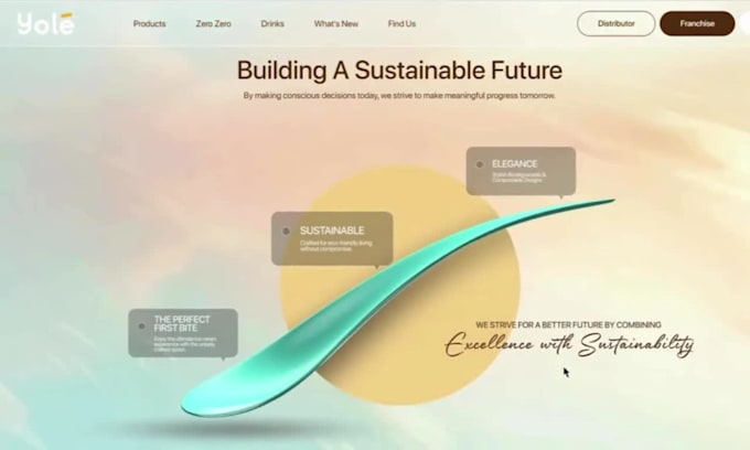 Interactive 3d animated webflow website design figma to wordpress redesign wix by ...