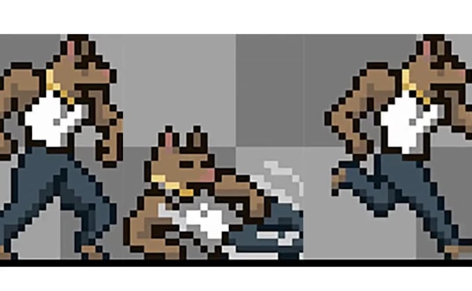 2d animation pixel art sprite sheet for your game by Bella_anny5 | Fiverr