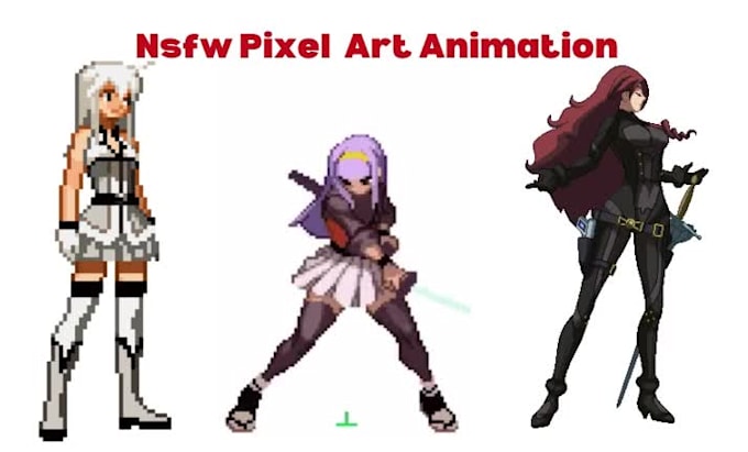 Make pixel art character pixel art animation nsfw pixel game art ...