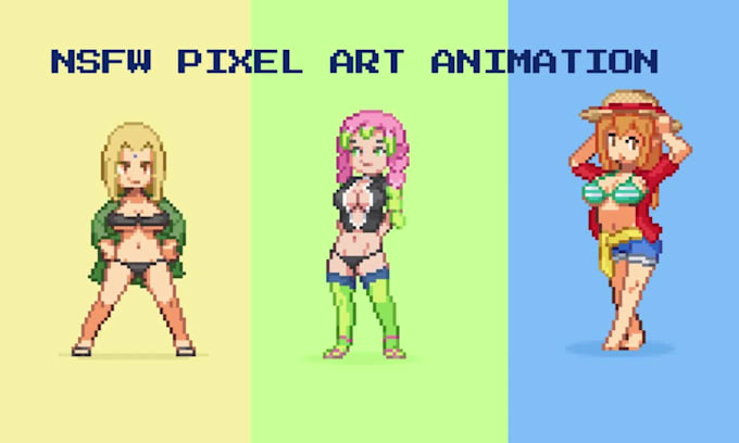 Create nsfw pixel sprite animation pixel art character for video games rpg maker by Deonard | Fiverr