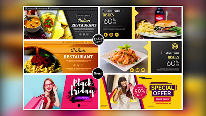 Create a nice main header store banner images for shopify, wordpress by ...