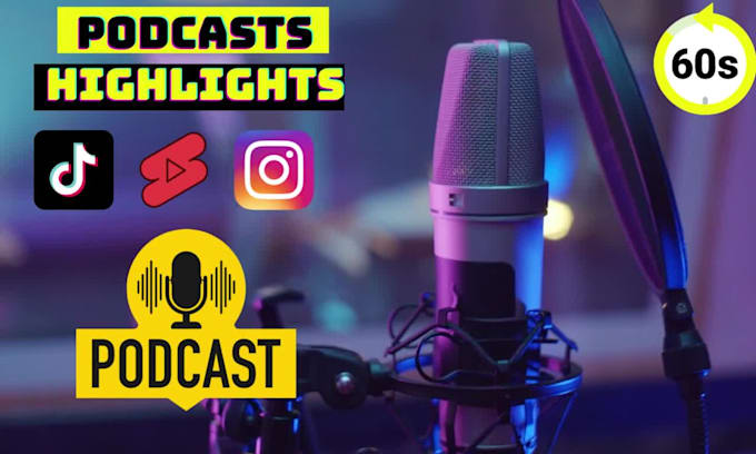 Edit your podcast into short form video clips by Constantine2525 | Fiverr