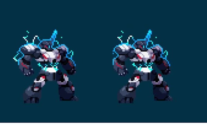 Create 2d pixel art , 2d sprite sheet animation pixel art animation 8 ...