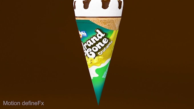 Create cone ice cream 3d animation by Motion_definefx | Fiverr
