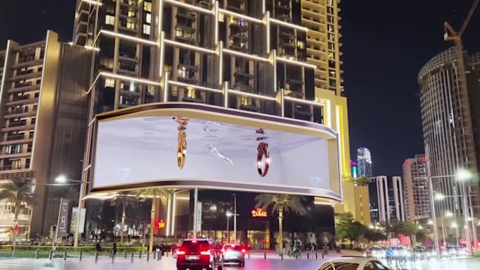 Do 3d anamorphic animation, cgi billboard advertisement,product ads ...