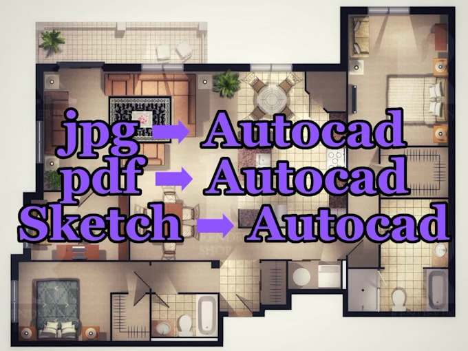 Covert pdf to autocad or dwg by Skyline_design1 | Fiverr