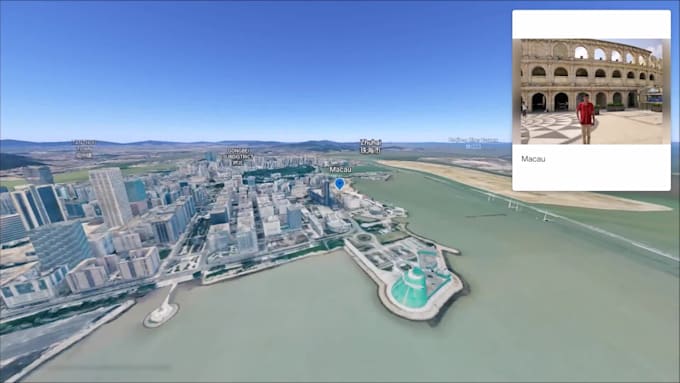 Create fly in map tour video with street view level zoom in by ...