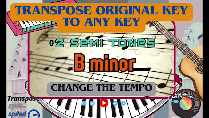 Change the key, bpm or transpose the pitch of any audio by Ridmasaneera ...