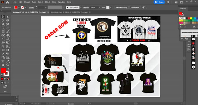 Do graphic t shirt design for clothing merchandise brand by ...