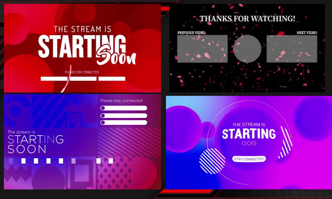 Design custom streamyard overlays, gaming overlay or webcam overlay by ...