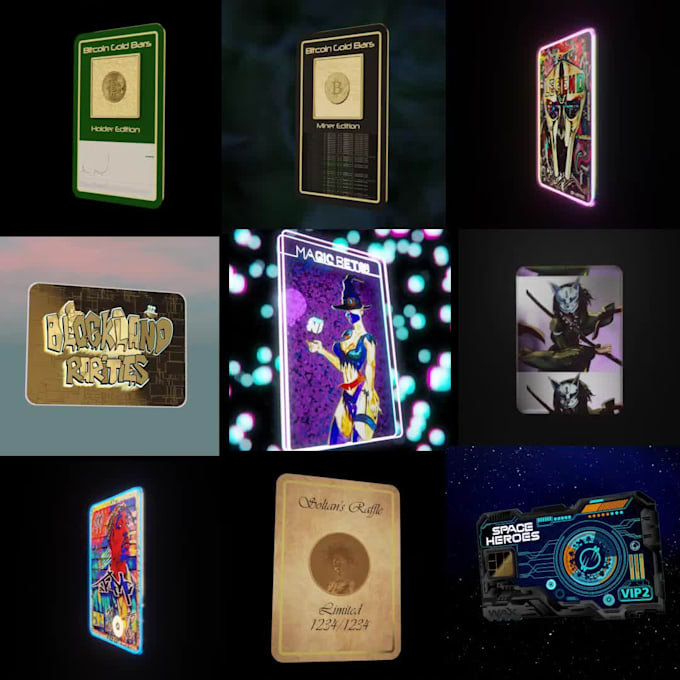 Create your best 3d animated nft card by Designcreamer | Fiverr