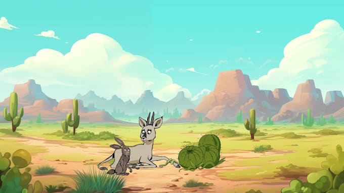 Create 2d animation for kids, animated cartoon stories, character animation