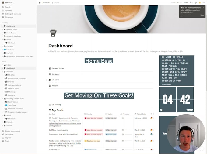 Create an unbelievably productive notion workspace for you by Michaelrihm | Fiverr