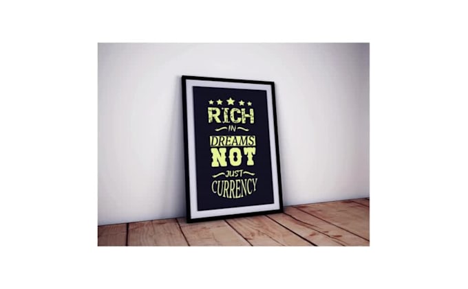 Design creative and stylish typography poster and wall art by Afsana_anwar | Fiverr