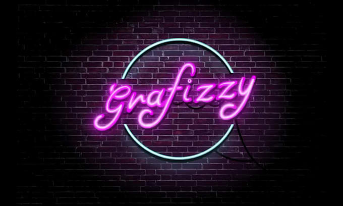 Make animated gif neon from text, photo, and logo by Grafizzy | Fiverr