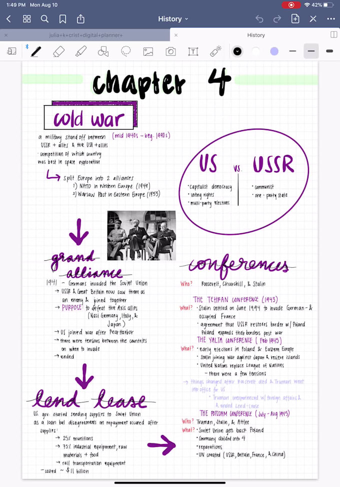 Take aesthetic digital notes for your college classes by Jadechan156 ...