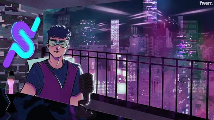 Make lofi loop animation, lofi illustration and animated gif by James ...