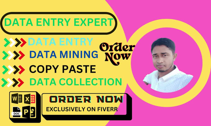 Do correctly data entry copy paste web research data mining by Rhtoha68 | Fiverr