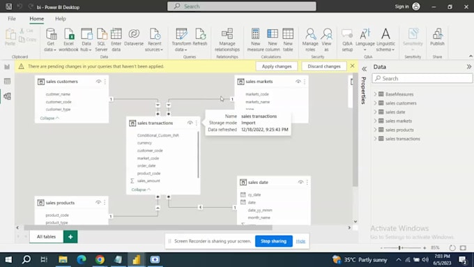 Create report, dashboard, do data modeling, data cleaning using power bi, dax by Mudasser_virk ...
