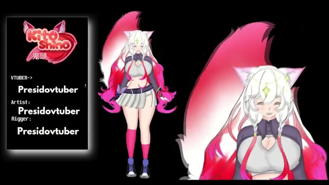 Do 2d vtuber, vtuber character, vtuber commission, vtuber rigging using live2d by Presidovtuber ...