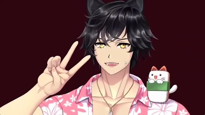 Draw and rig 2d vtuber model, 2d vtuber commission vtuber debut