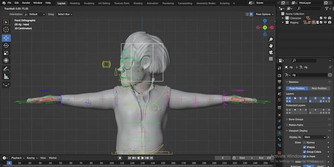 Rig your 3d character professionally in blender by Samiullah_3d | Fiverr