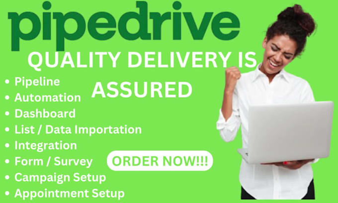 Set up pipedrive crm automation, pipedrive crm workflow by Rachael_browns | Fiverr