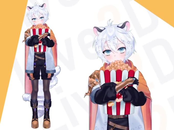 Design and rig live2d vtuber model, 2d vtuber model, vtuber rigging for ...