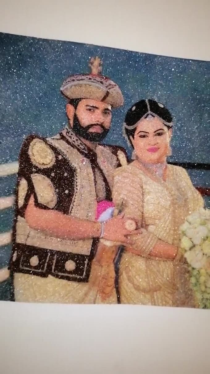 Create handmade natural gemstone portrait from your photo by ...